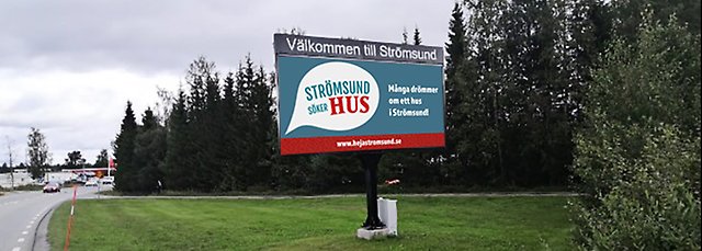 Digital infartsskylt - Strömsunds kommun